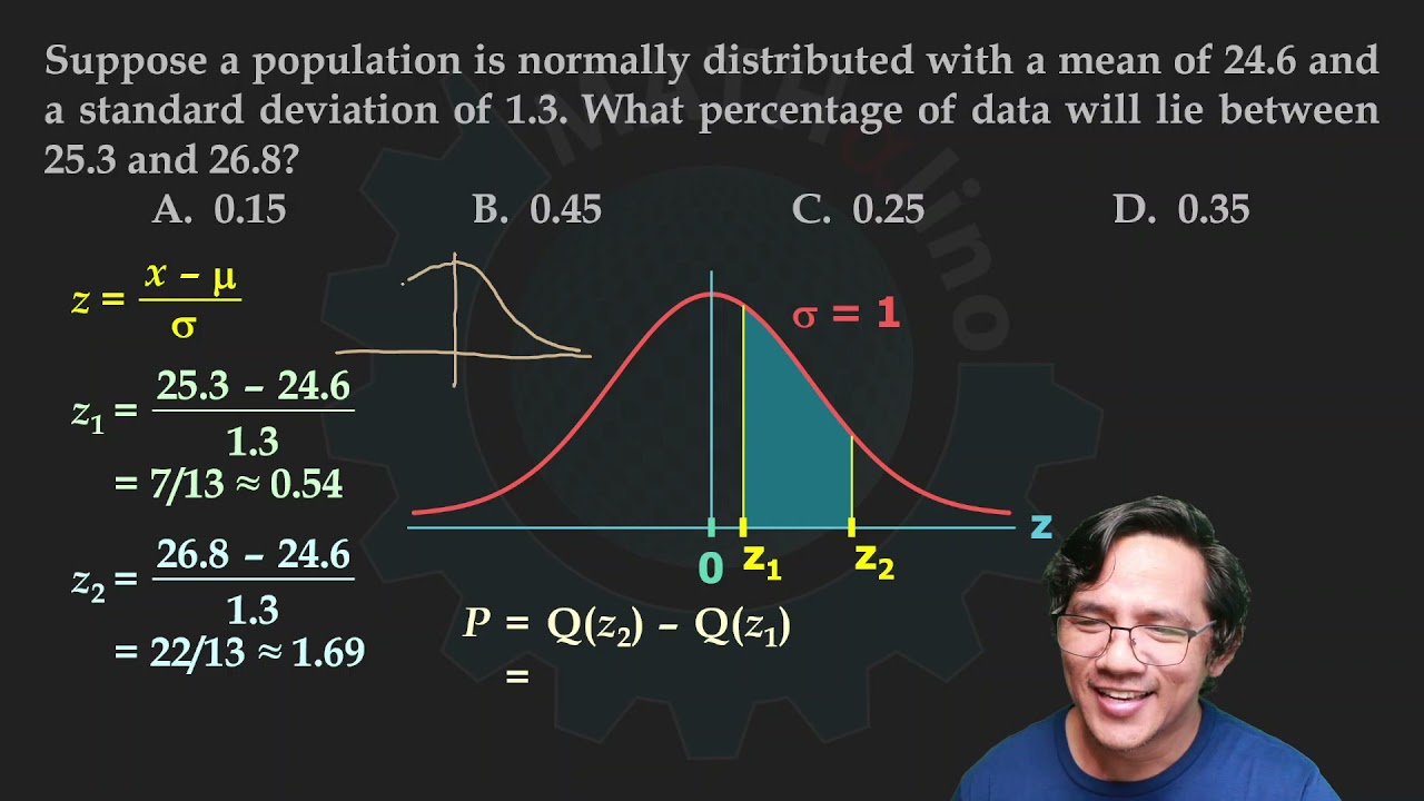 Normal Probability Distribution - Solution to Quiz 7 - Part 3: Basic Algebra Review