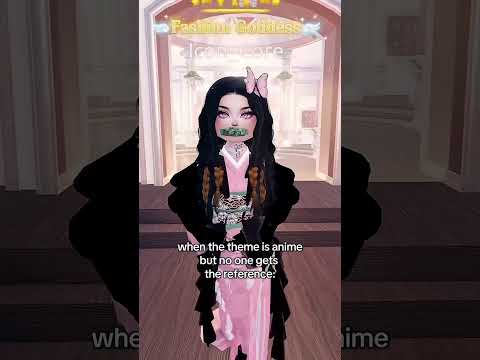 Nezuko Demon Slayer Cosplay 💗 #dti #dresstoimpress #roblox