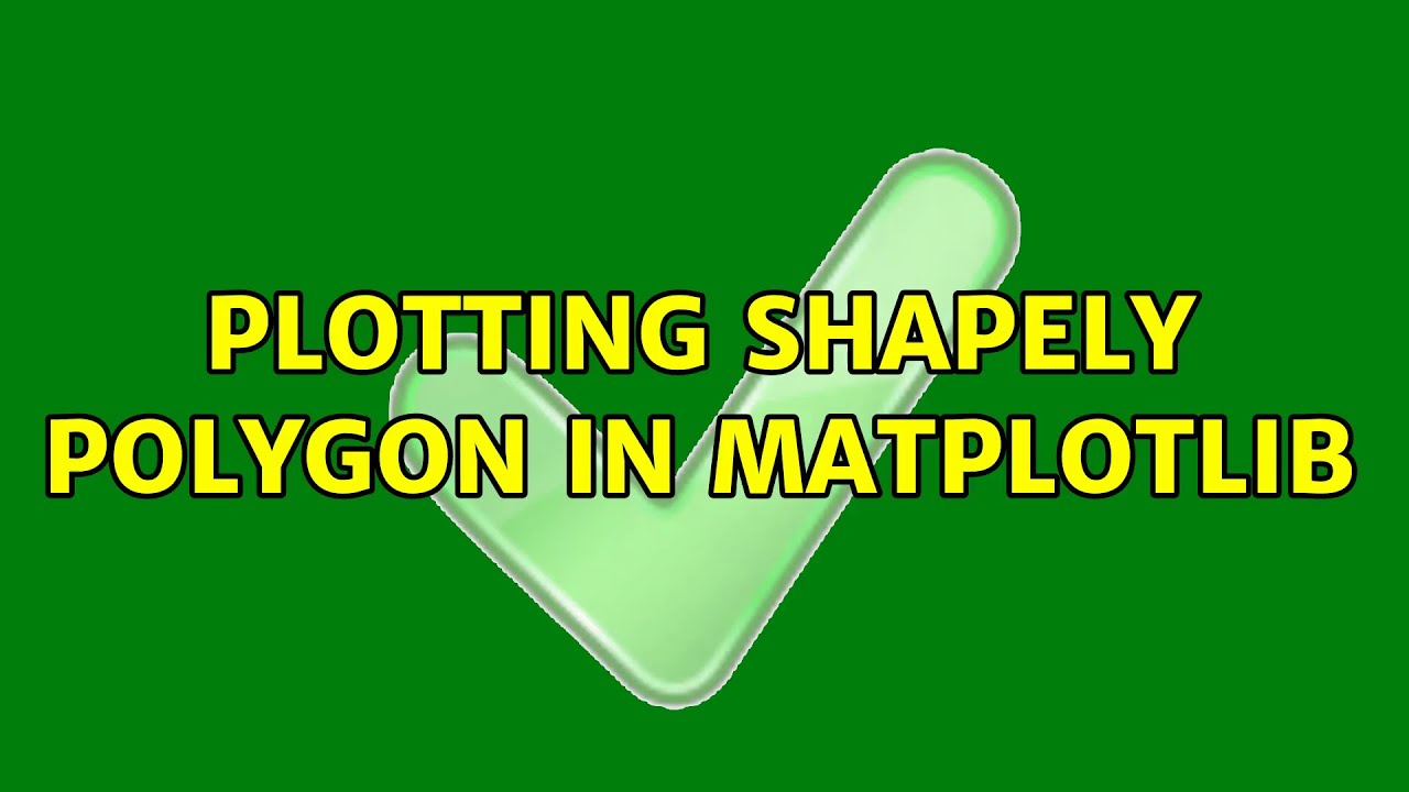 Plotting shapely polygon in matplotlib