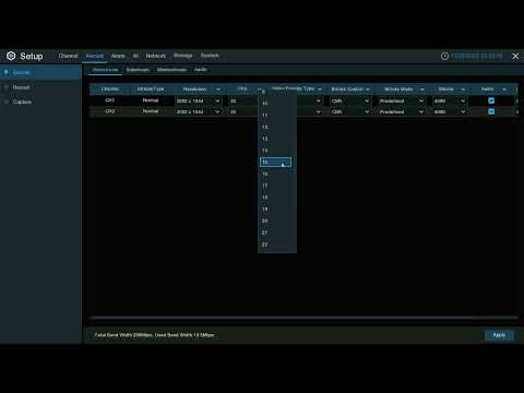 How to change the video streaming settings (bitrate, FPS..etc) on Cortex Medallion IP cameras.