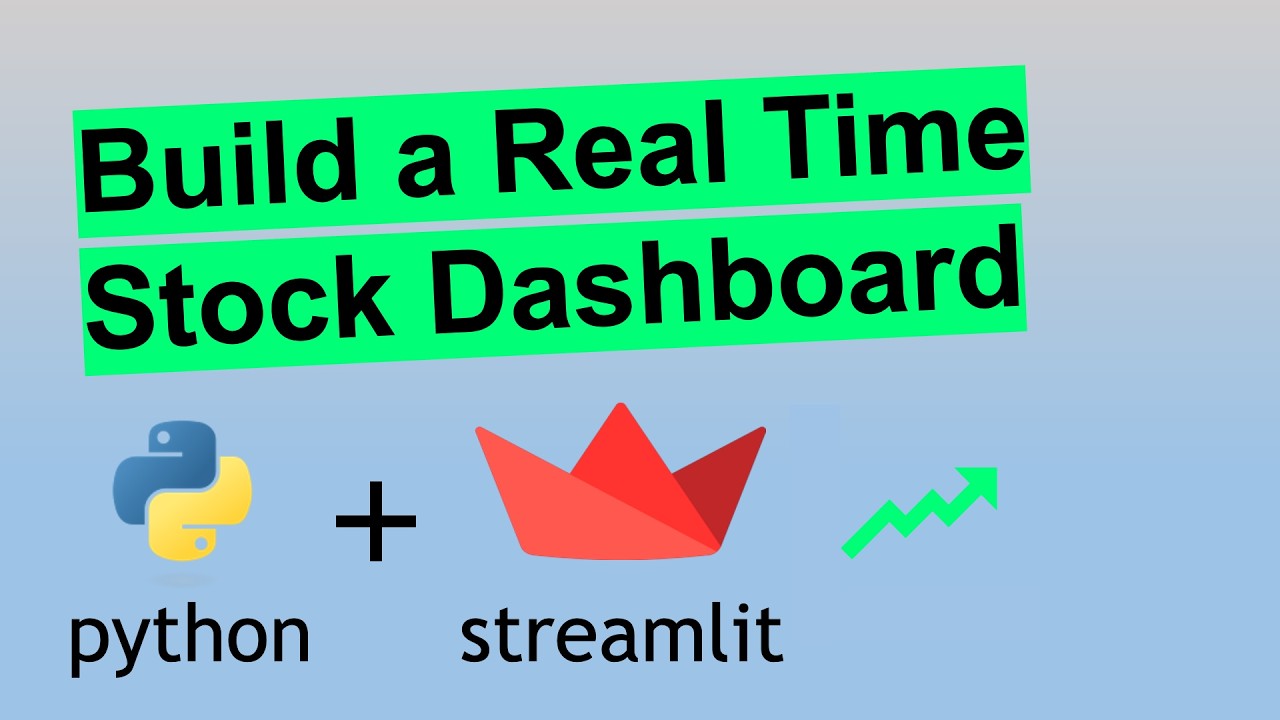 Build a Real Time Stock Price Dashboard in Python (with Streamlit)