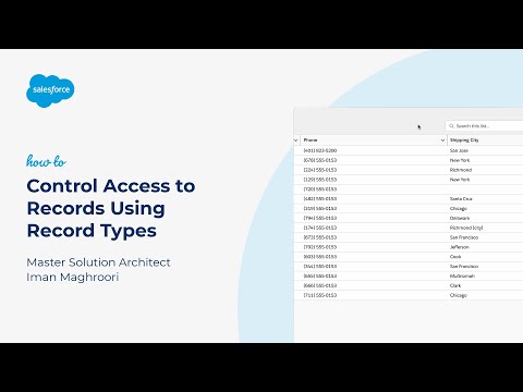 Control Access to Records Using Record Types