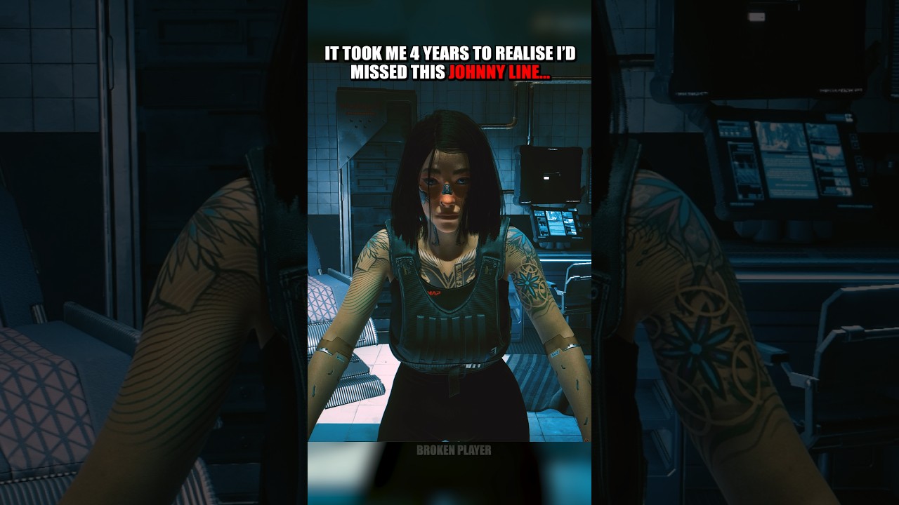 It took me 4 years to realise this Johnny line #shorts #cyberpunk