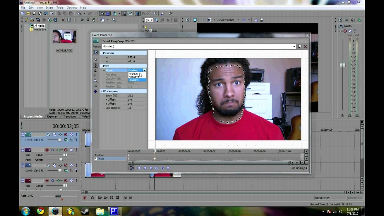 Vegas Pro 9 Tutorial: Masking - UMP