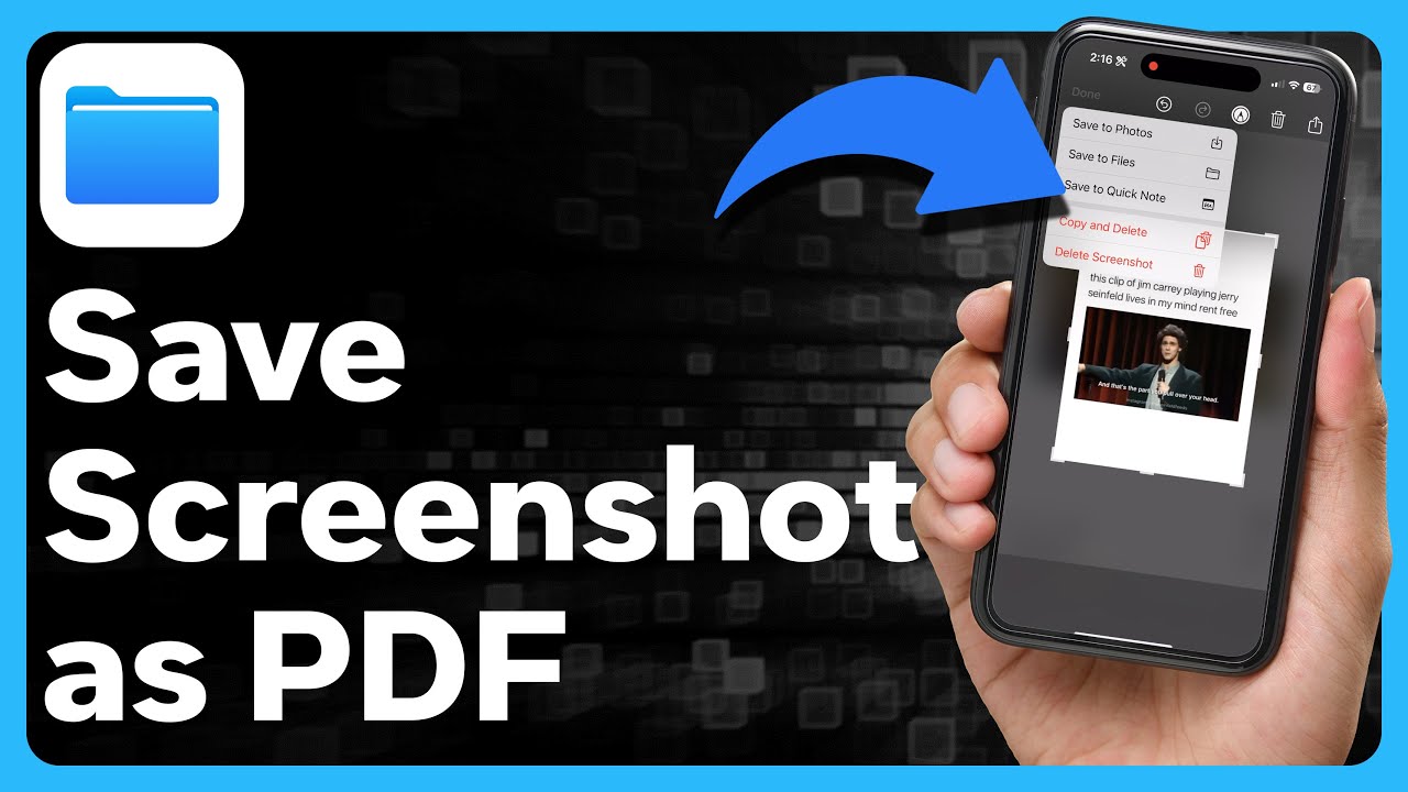 How To Save Screenshot As PDF On iPhone