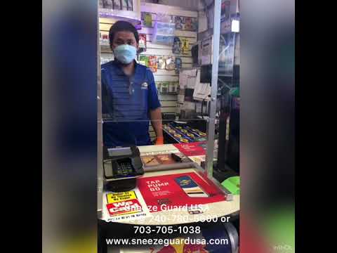 Sneeze Guard Installation at Sunoco Gas Station