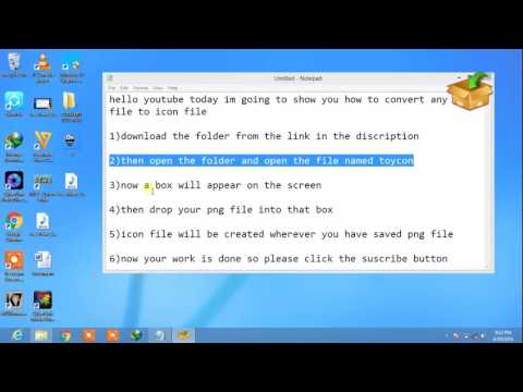 how to convert png file to icon file
