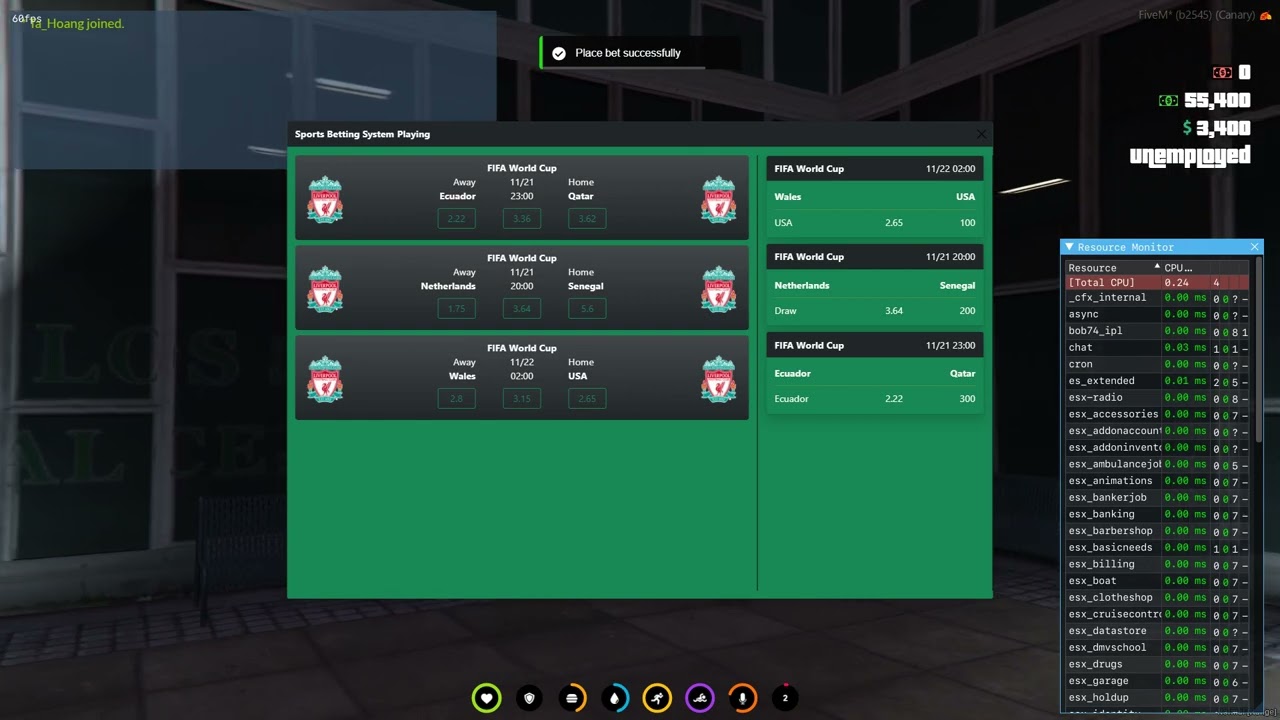 [ESX/QB] iBetting: Sports betting system - Page 3 - FiveM Releases ...