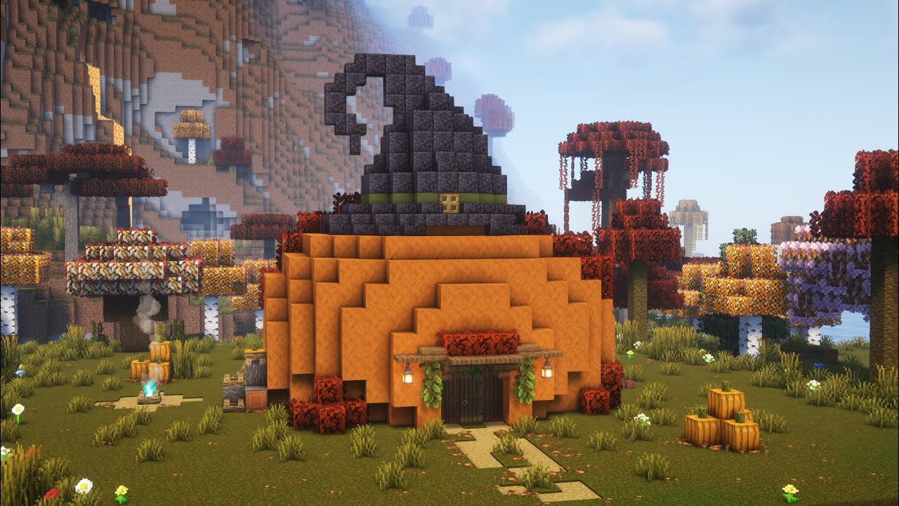 Minecraft: How to Build Pumpkin Witch House | Tutorial - Minecraft Builders