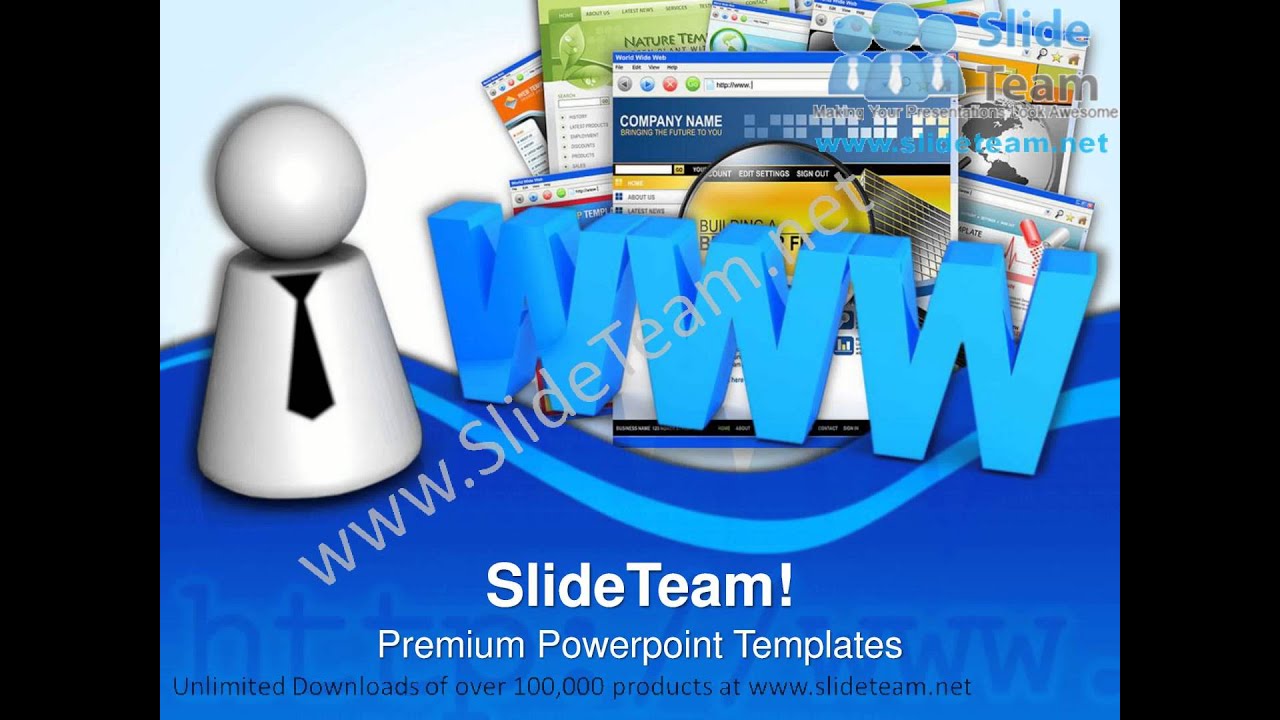 WWW Internet PowerPoint Templates ppt Themes 0812 Slides Backgrounds