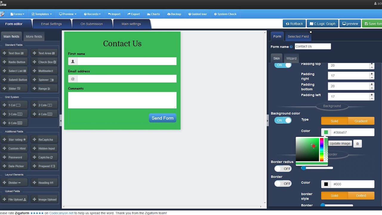 Zigaform v3.0 - How to create a Form. | PHP Form Builder