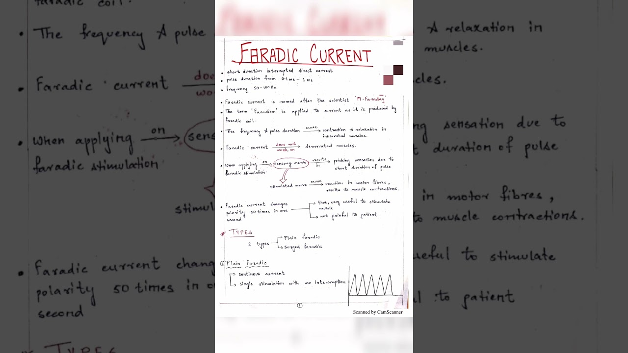 Faradic current DPT