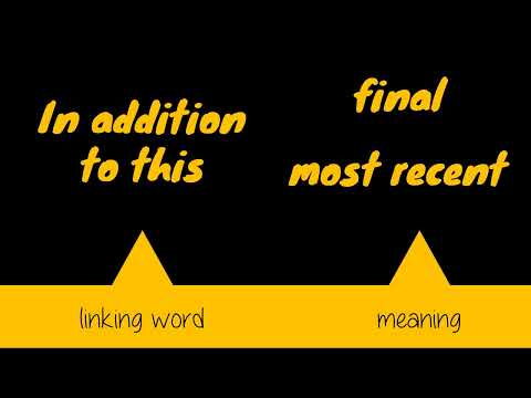 Linking Words For Addition