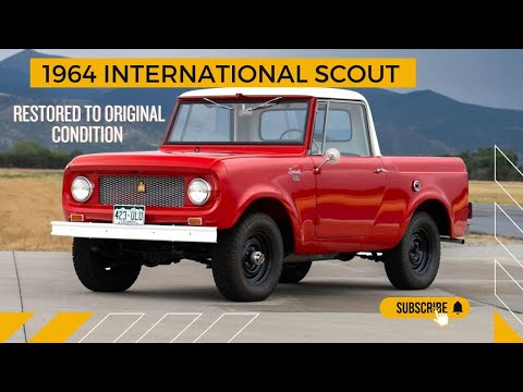 Rare Find: 1964 International Scout for Sale on Bring a Trailer - A Glimpse into 4x4 History