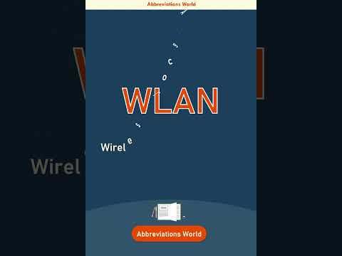 WLAN Abbreviation stands for, WLAN Abbreviation Full Form, What does WLAN mean #shorts #gk