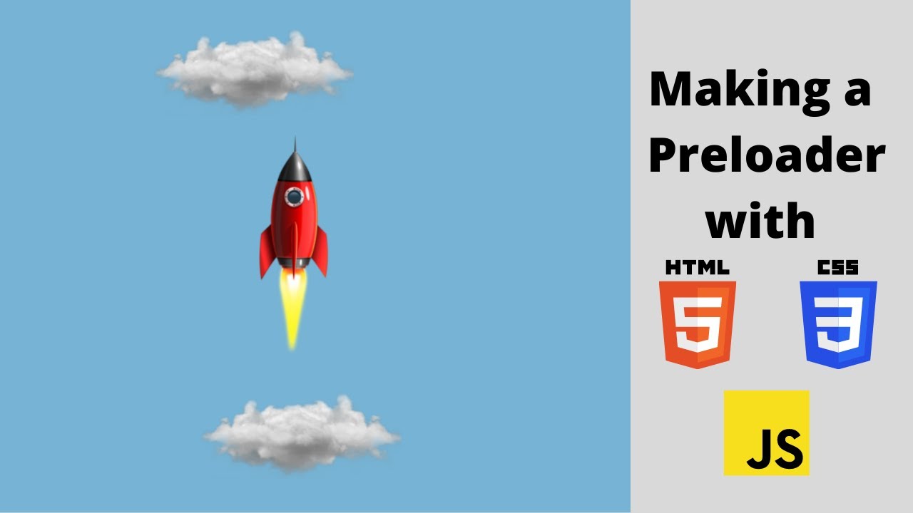 How to make a preloader for your website with HTML CSS and Javascript | Javascript tutorial