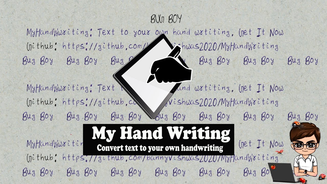 GitHub - bannyvishwas/MyHandWriting: Convert text to your own hand writing