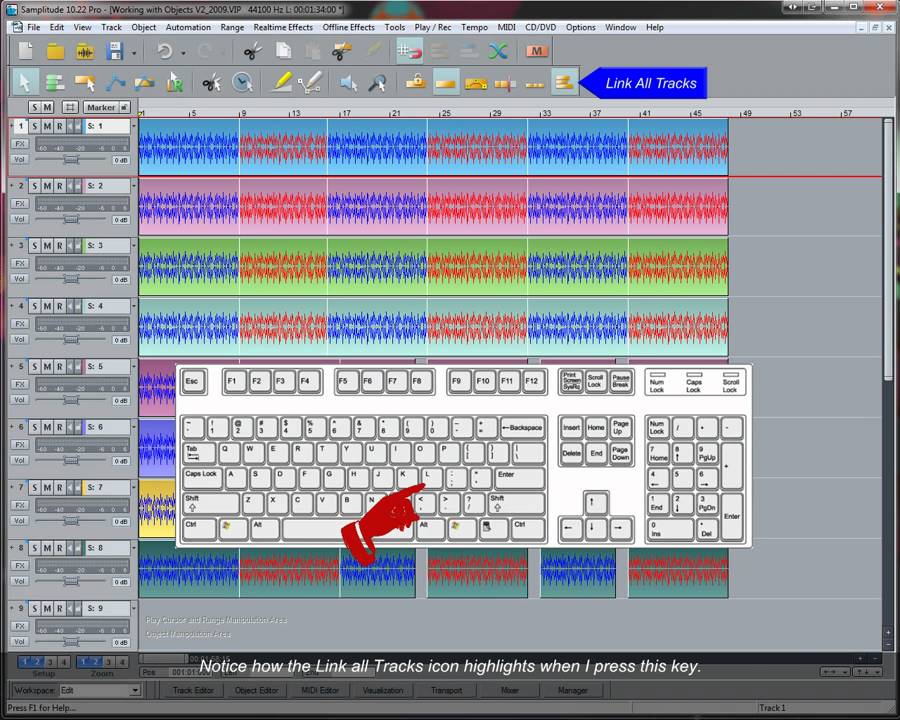 Samplitude - Working with Objects 15:Linking Objects