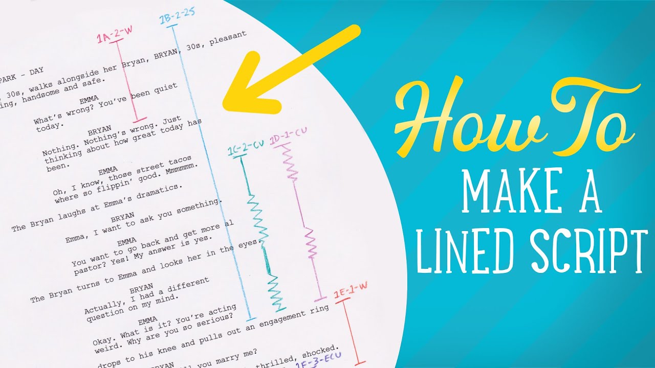 How To Make A Lined Script