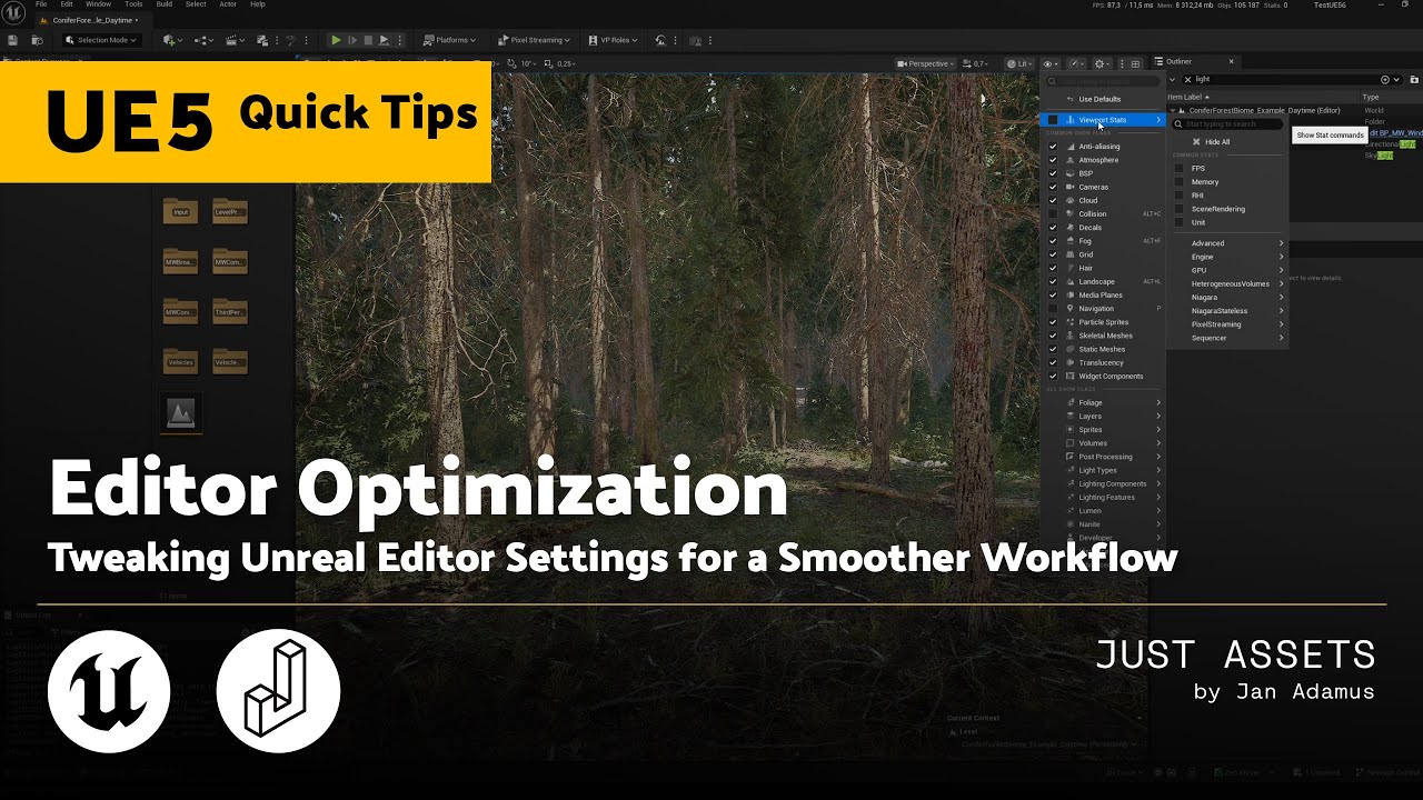 Unreal Engine Quick Tip | Editor Optimization for Smoother Workflow