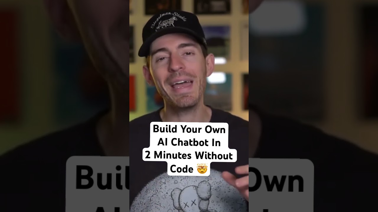Build Your OwnAI Chatbot In 2 Minutes Without Code 🤯 #thefuturenow #aiforcreatives
