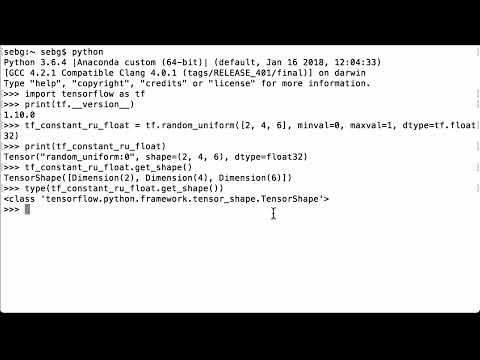 Print TensorFlow Tensor Shape - TensorFlow Tutorial
