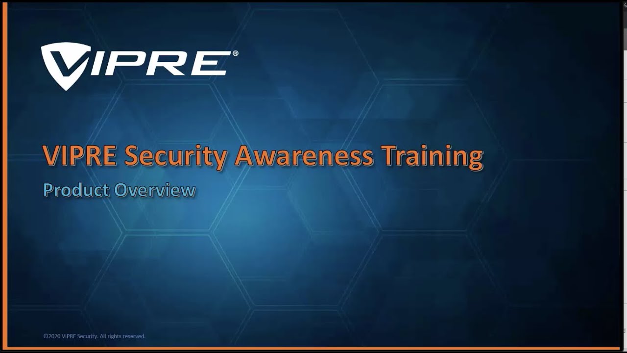 VIPRE Security Awareness Training- Demo