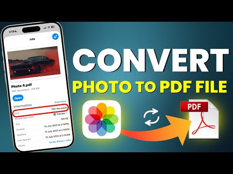How To Convert Image To PDF on iPhone? Turn JPEG Picture to PDF File Without Any App