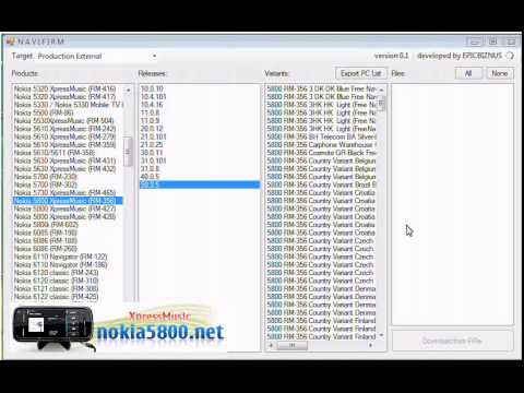 Navifirm - Downloading Nokia 5800 Firmware files - NokiaN8Blog.Info