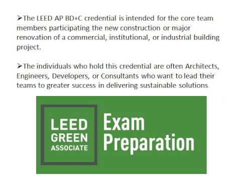 Professional LEED AP BD+C Exam Preparation – Green Building Academy