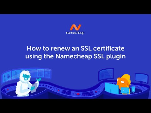 How to renew an SSL certificate using the Namecheap SSL plugin