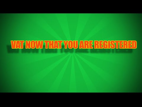 VAT Now you are Registered