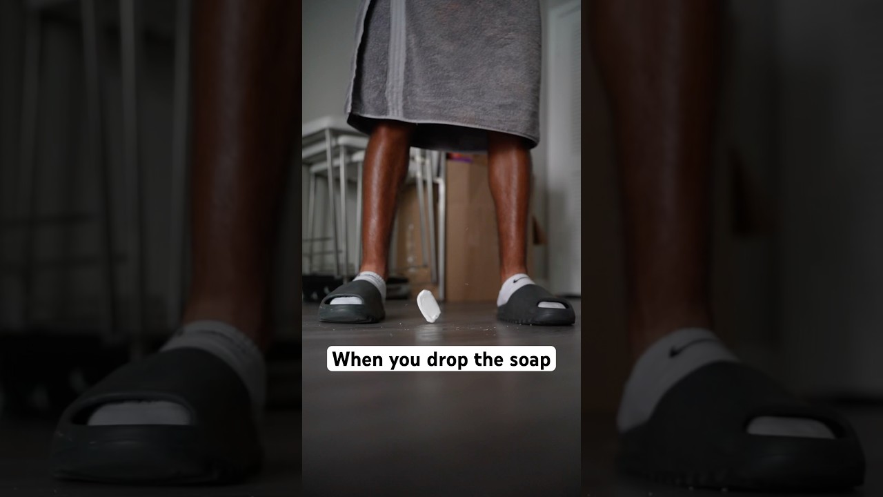 When you drop the soap 😱 #comedyshorts #skit #funny