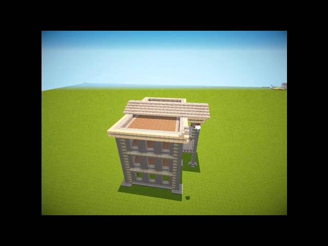 Modern House (Planned as a Bank) Minecraft Map