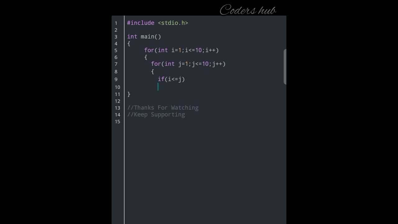 #15 |Programming for beginners| |C Language|Pattern printing|#coding #c #pattern #code #programming