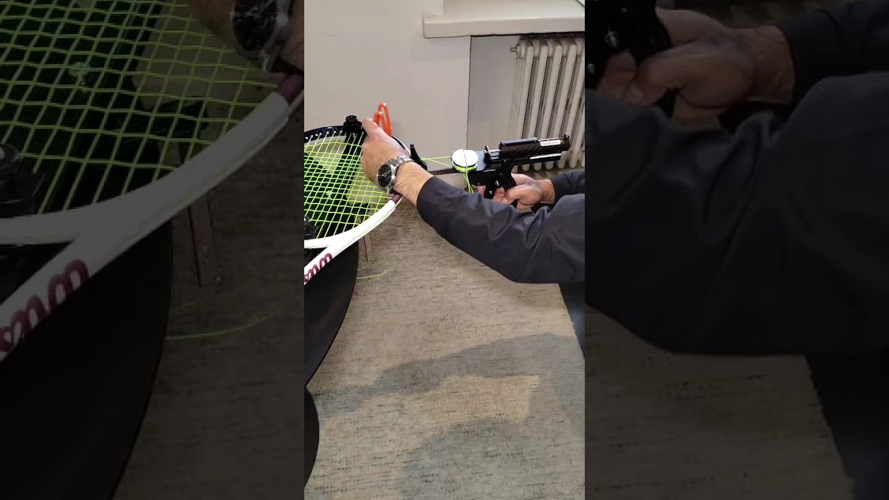 latest racket stringing machine #tennis #badminton #tenis #tennis