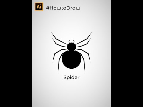 Drawing Spider in Adobe Illustrator