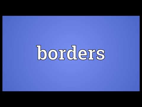 Borders Meaning