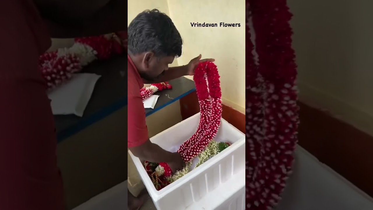 Wedding Garland Packing | 7708015170| Vrindhavan Flowers | Madurai