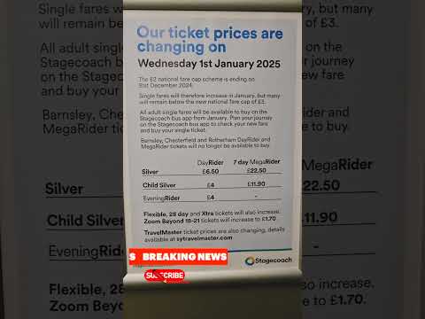 New Price Alert!!! #stagecoach #stagecoachbus #uk #bus #shorts #shortvideo
