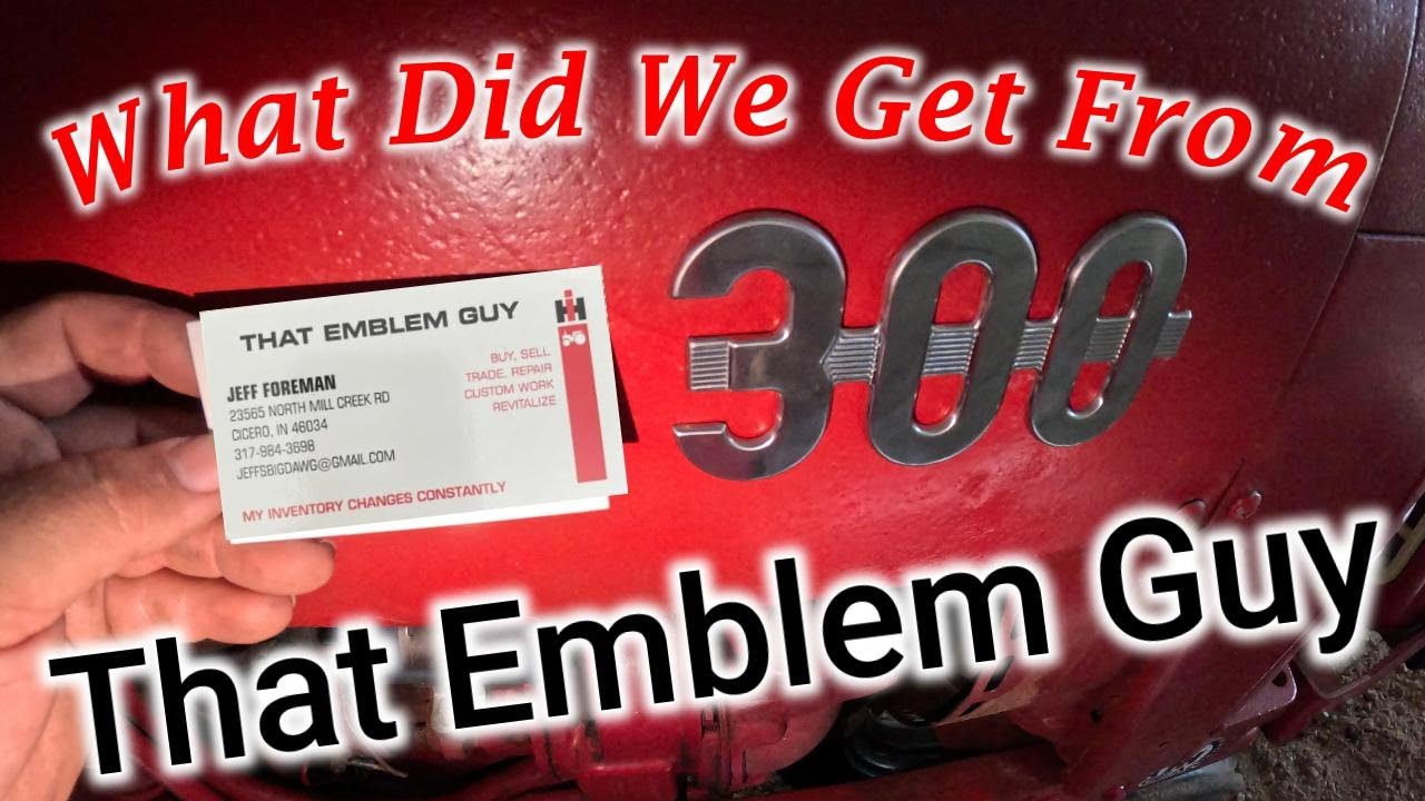 What did we get from That EMBLEM GUY ?  #farmall51 #IH #tractor #emblems #tractorparts