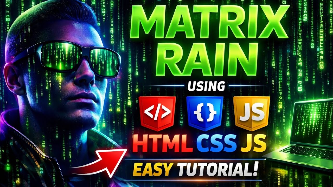 This MATRIX Code Effect Looks INSANE 🤯 | HTML CSS JS