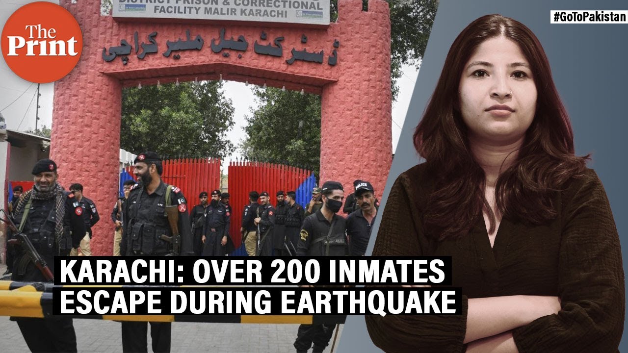 More than 200 inmates escape from overcrowded Malir Jail in Pakistan's Karachi during earthquake