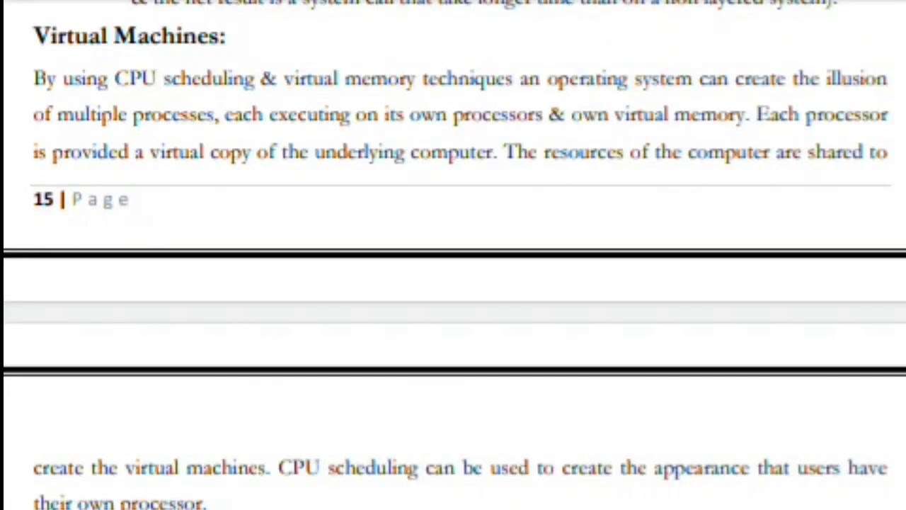 Virtual machines in Operating system UG Computer science Hons Notes