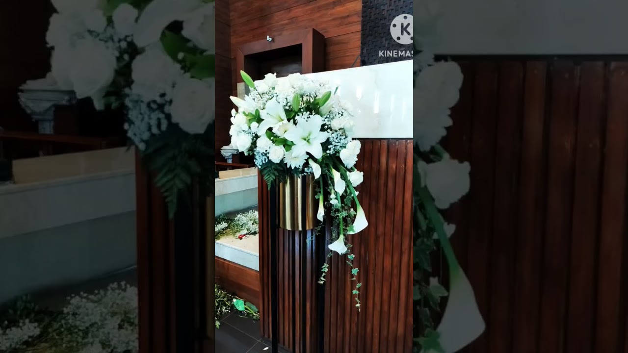 Tutorial merangkai bunga untuk podium lektor