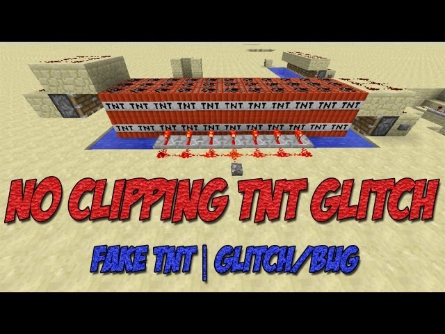 How To No Clip Through TNT | Fake TNT Glitch/Bug | Minecraft Minecraft Map