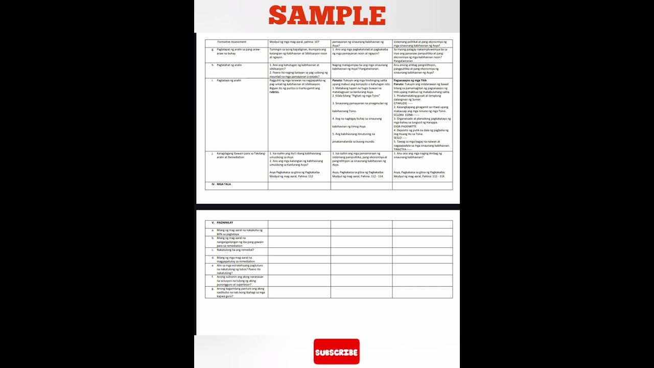 DLL - ARALING PANLIPUNAN ( GRADE  7),  2nd Quarter