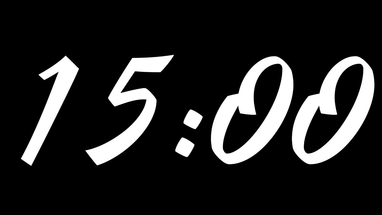 Yesteryear 15 Minute DIY Countdown   Transparent Background - FREE DOWNLOAD