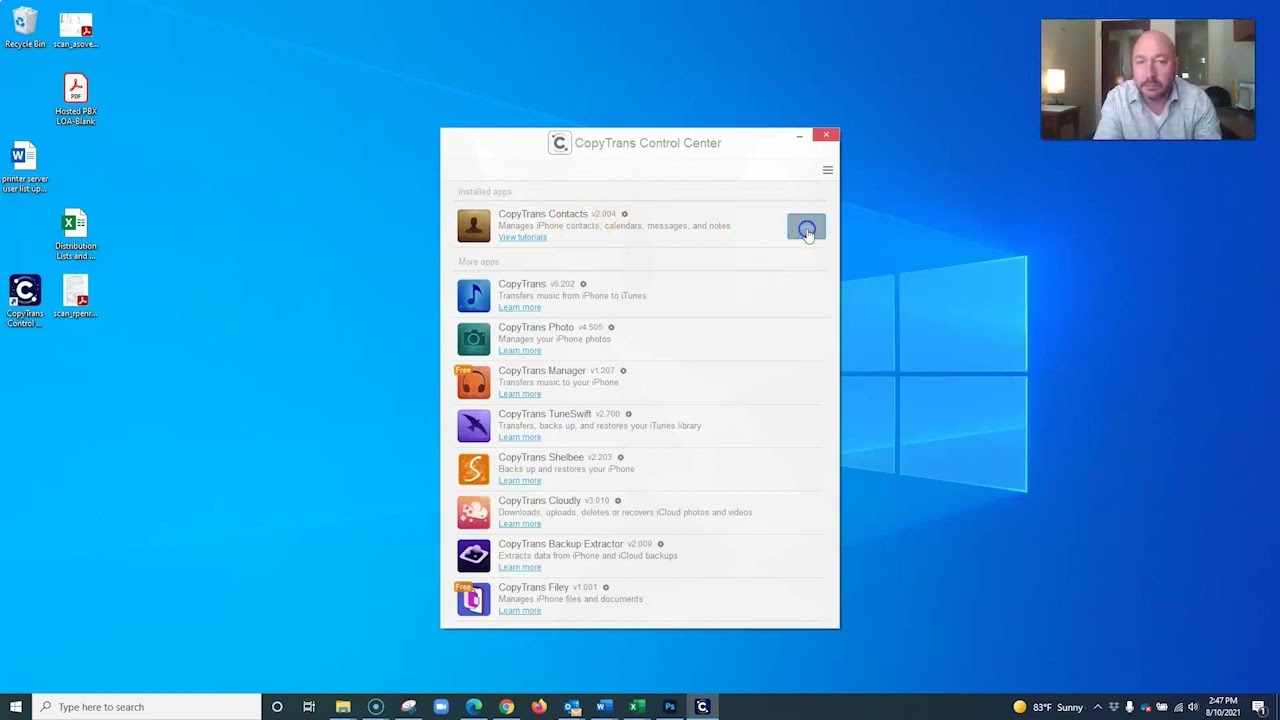 Text Message Export to PDF - Copy Trans