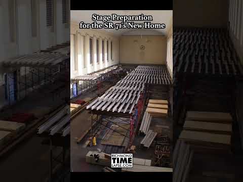 Stage Preparation for the SR-71's New Home. #shorts #SR71 #timelapse #richmondtimelapse